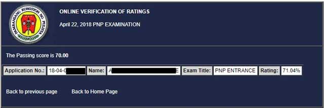How to Check NAPOLCOM Exam Ratings Online